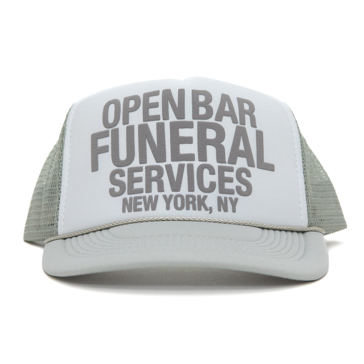 Services Trucker Hat - Grey – Open Bar Funeral